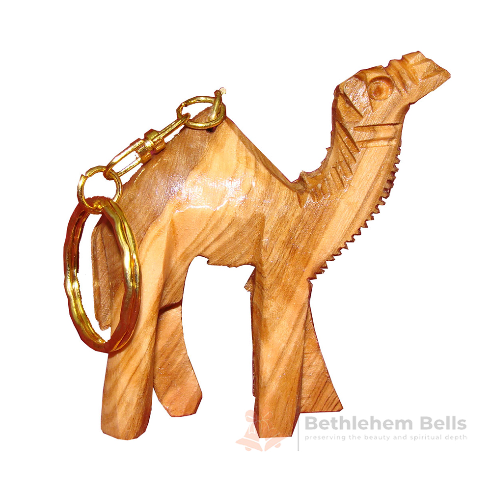Olive Wood Keychains: Olive Wood "Camel" Keychain